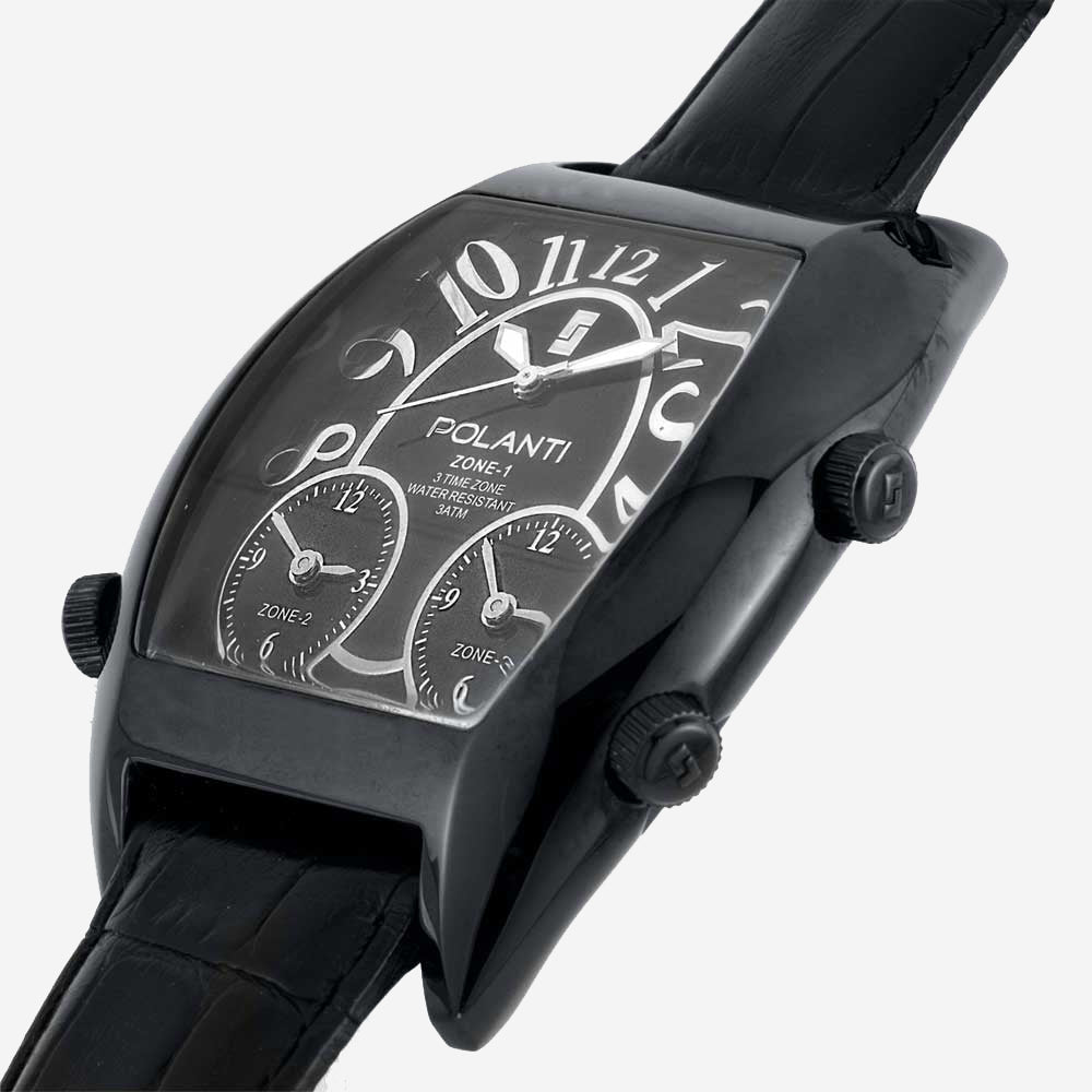 3 Time Zone Black Edition 46mm – Polanti